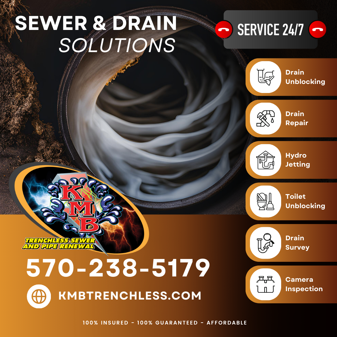 KMB Trenchless Sewer and Pipe Renewal » Sewer & Drain Solutions